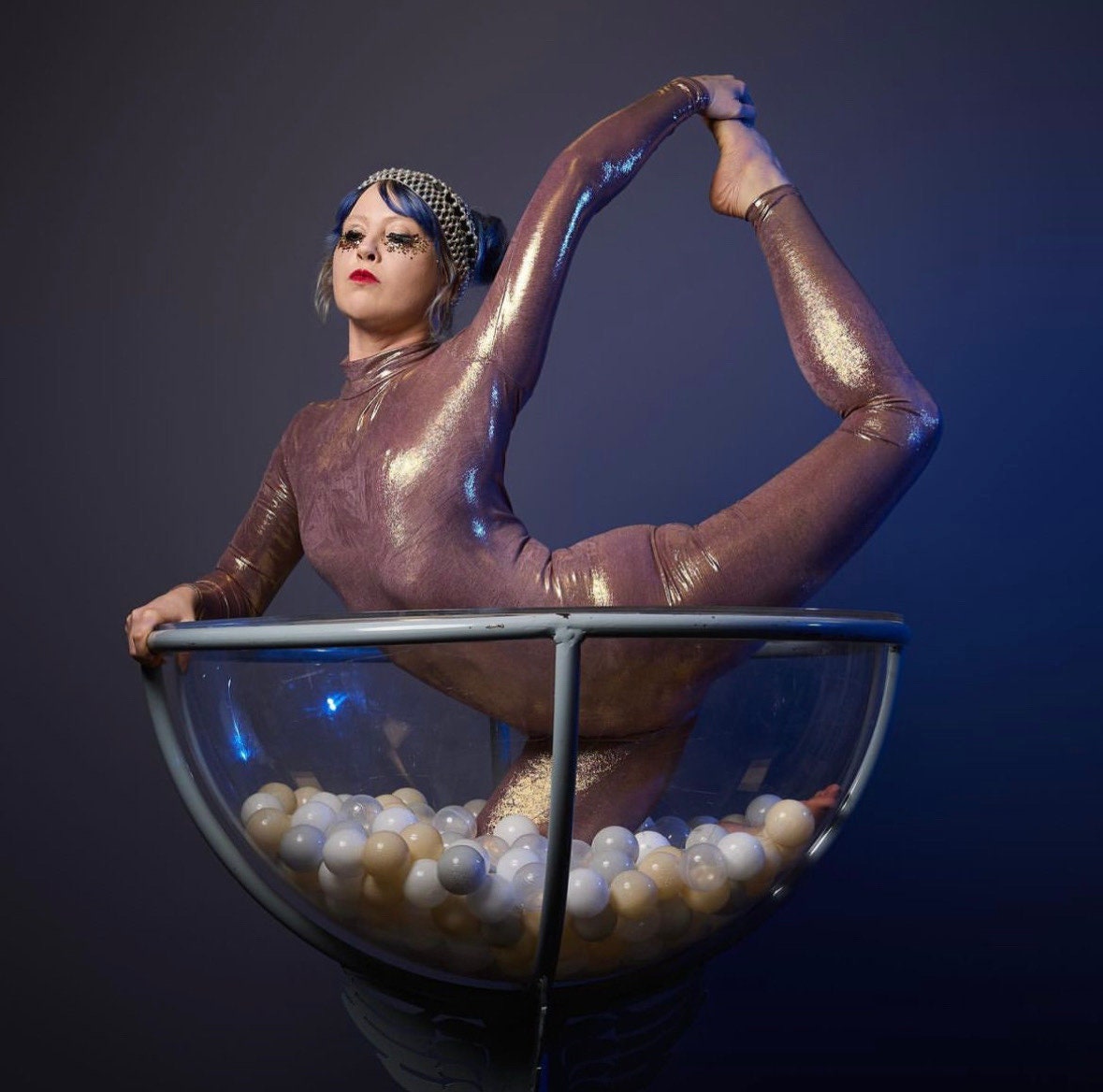 Lavender Gold Beautiful Jumpsuit, Aerialist Costume, Exotic Dancewear, – Kikimora Fashion Store