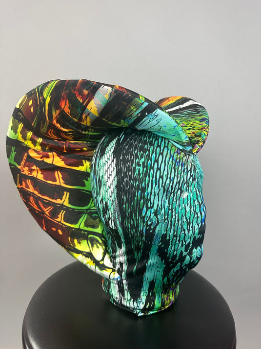 Snake Mask Headpiece, Cobra Costume Hood, Reptile Face Cover, UV Glow ...